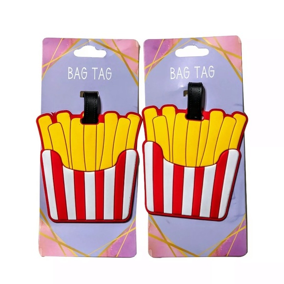 Bags | Nwt Single French Fries Luggage Tag Travel | Poshmark